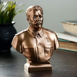 Joseph Stalin Bust Sculpture Statue Collectible Art Figurine Figure 6'', Bronze