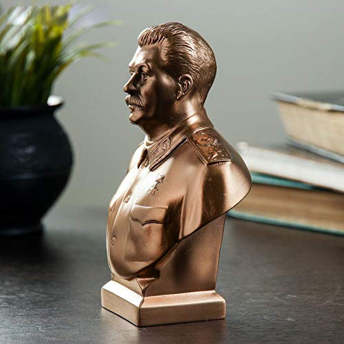 Joseph Stalin Bust Sculpture Statue Collectible Art Figurine Figure 6'', Bronze