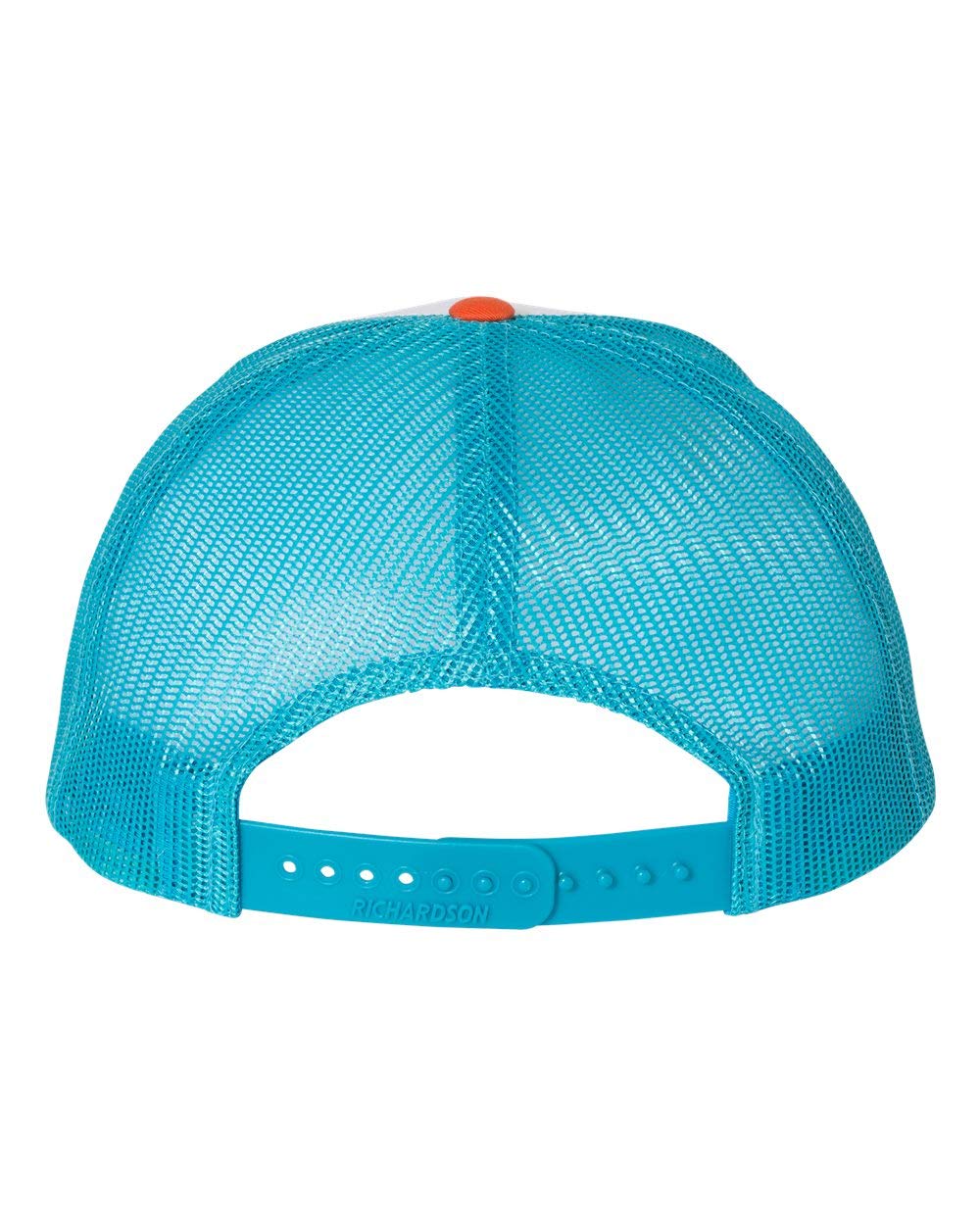 Richardson Low Pro Trucker Cap w/THP Hat Brush | M/L | White/Blue Hawaiin/Pale Orange