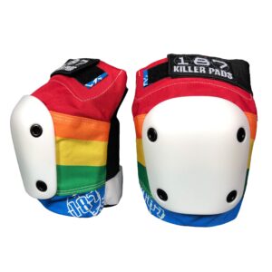 187 Killer Pads Slim Knee Pad, Rainbow, X- Large