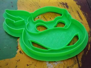 3d printed cookie cutter inspired by teenage mutant ninja turtles