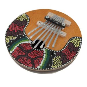 VGEBY1 7 Key Tuneable Coconut Shell Mbira Portable Kalimba Adjustable Finger Thumb Piano Musical Instrument (Random Pattern)