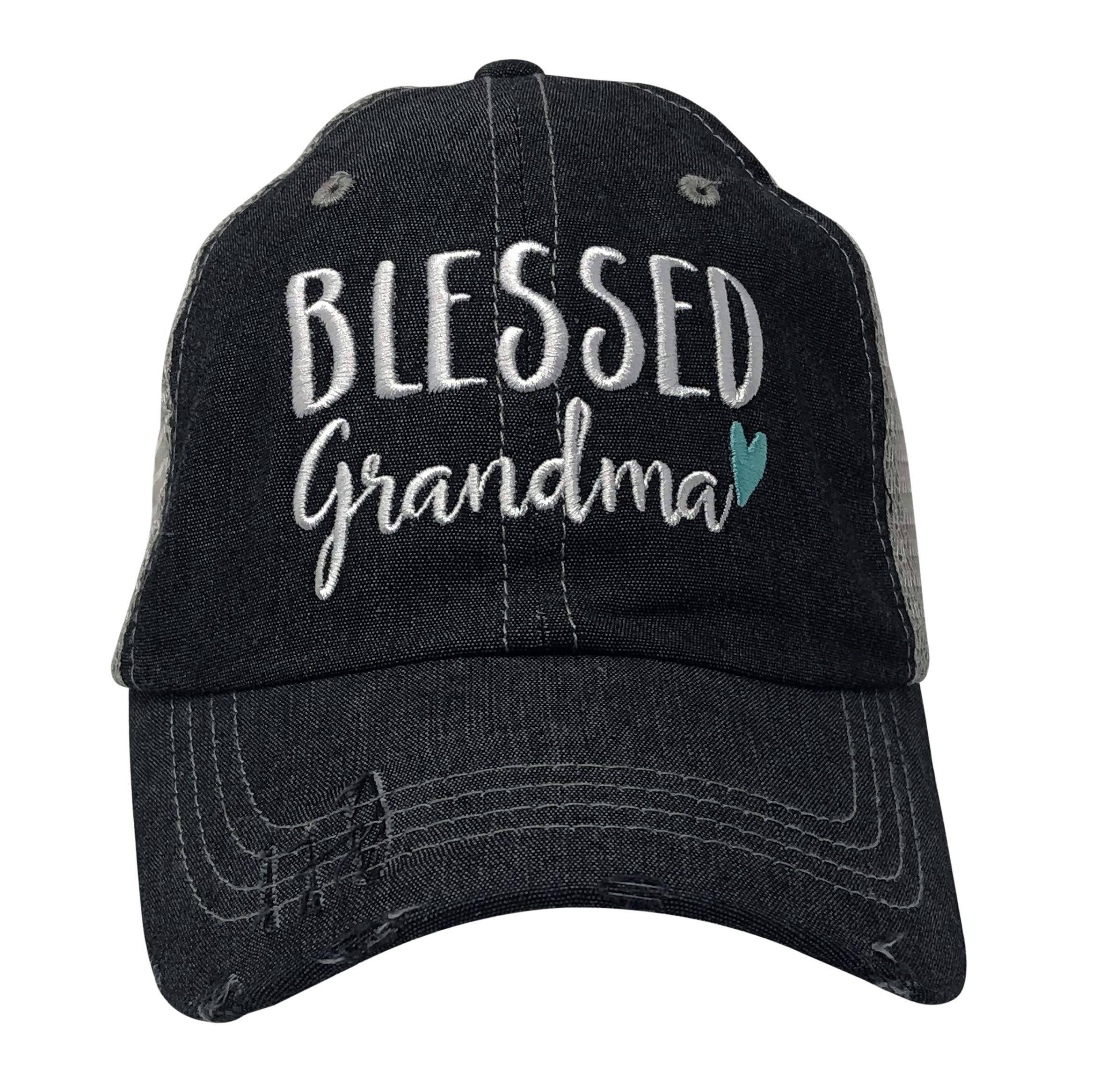 COCOVICI Womens Blessed Grandma Hat | Blessed Grandma Cap | Grandma Gift | Grandma Gift from Grandchildren 806 Dark Grey