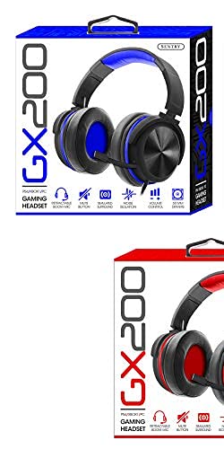 SENTRY Industries Inc. GX200 Gaming Headset for PS4 / Xbox/PC - Color May Vary (Red, Green, Blue)