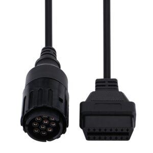 10 Pin to 16 Pin OBD2 Diagnostic Cable Connector OBD2 Extension Adapter Cable for ICOM-D Motorcycle Motorbike