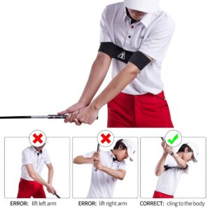 EKONIAM 5-Piece Suit Golf Training Aids Swing and Putting, PGA Golf Posture Correction Tools for Beginner and Kid. Improving Gesture/Elbow/Wrist/Arm/Leg Posture,Forming The Correct Muscle Memory.