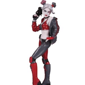 DC Collectibles Harley Quinn Red, White & Black: Harley Quinn by Joshua Middleton Statue, Multicolor