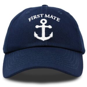 dalix first mate hat sailing baseball cap sailor gift boating men women in blue