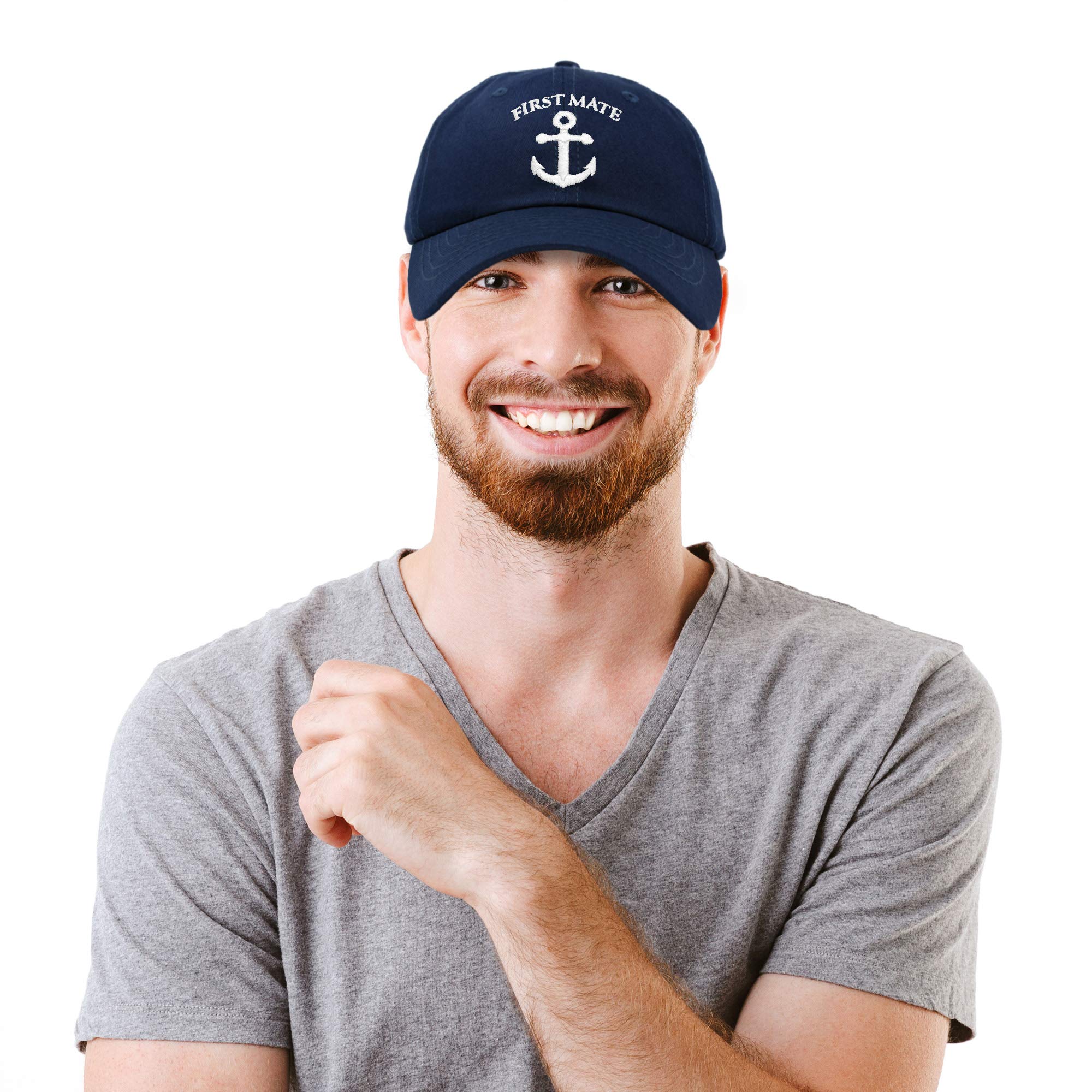 DALIX First Mate Hat Sailing Baseball Cap Sailor Gift Boating Men Women in Blue