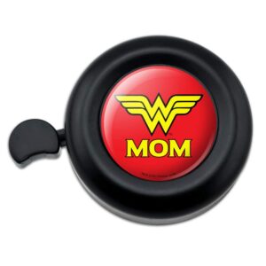 wonder woman wonder mom logo bicycle handlebar bike bell