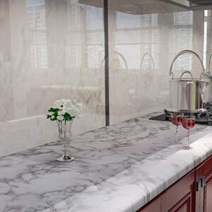 Art3d Self-Adhesive Contact Paper Countertops (78.7"x17.7", Marble, Matt)