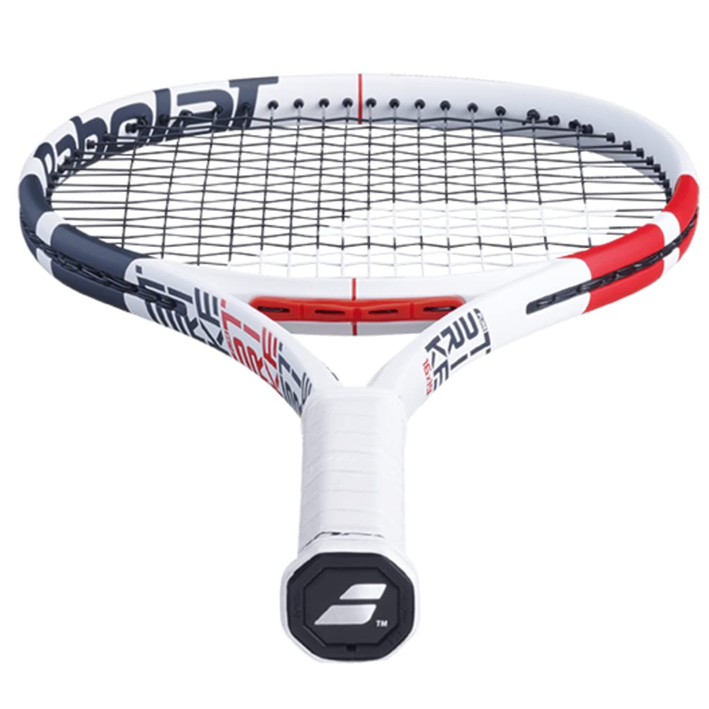 Babolat Pure Strike 16/19 Tennis Racquet Racquet - Strung with 16g White Babolat Syn Gut at Mid-Range Tension (4 3/8" Grip)