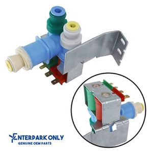 [FBA] NEW OEM Produced IMV708 W10408179 4389177 for Whirlpool Kitchenaid Kenmore Regrigerator Water Valve by Robertshaw Replacement Part