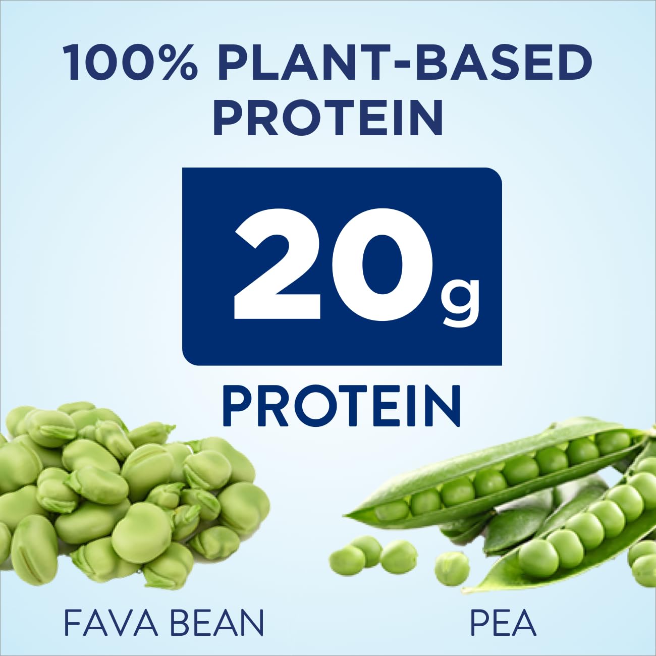 Ensure 100% Plant-Based Vegan Protein Nutrition Shakes with 20g Fava Bean and Pea Protein, Vanilla, 11 fl oz,(Pack of 12)