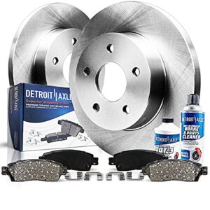 detroit axle - rear brake kit for 05-09 ford five hundred freestyle taurus x mercury montego sable disc brake rotors 2005 2006 2007 2008 2009 ceramic brakes pads replacement