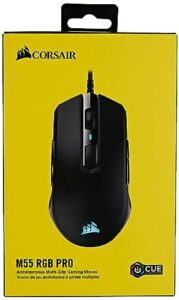 corsair m55 rgb pro multi-grip gamer mouse with ambidextrous design black - ch-9308011-na