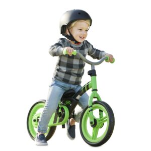 little tikes my first balance-to-pedal training bike for kids in green, ages 2-5 years, 12-inch, 649615c