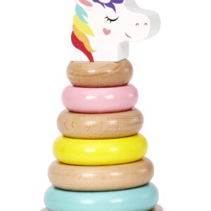 Little Tikes Wooden Critters Unicorn Shape Stacker Developmental Toy