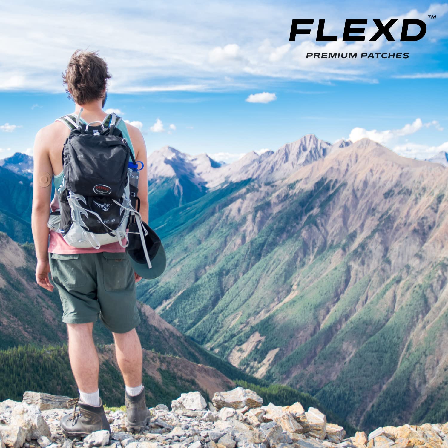 Flexd - Freestyle Waterproof Sensor Covers for Libre 2 & 3 - (25 Pcs) - Libre 3 Sensor Covers - CGM Adhesive Patches - (Round - Tan)