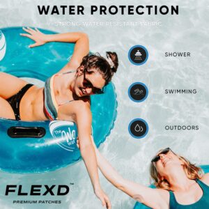 Flexd - Freestyle Waterproof Sensor Covers for Libre 2 & 3 - (25 Pcs) - Libre 3 Sensor Covers - CGM Adhesive Patches - (Round - Tan)