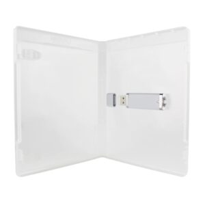 flash pac® usb flash drive case super clear - 25 pack