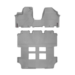 WeatherTech Custom Fit FloorLiners for Honda Odyssey - Full Set (463471-463412), Grey