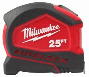 milwaukee 48-22-6825 25 foot compact auto lock tape measure