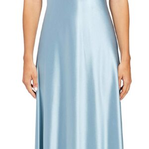 Jill Jill Stuart Bow-Back Satin Gown Glacier Size 6