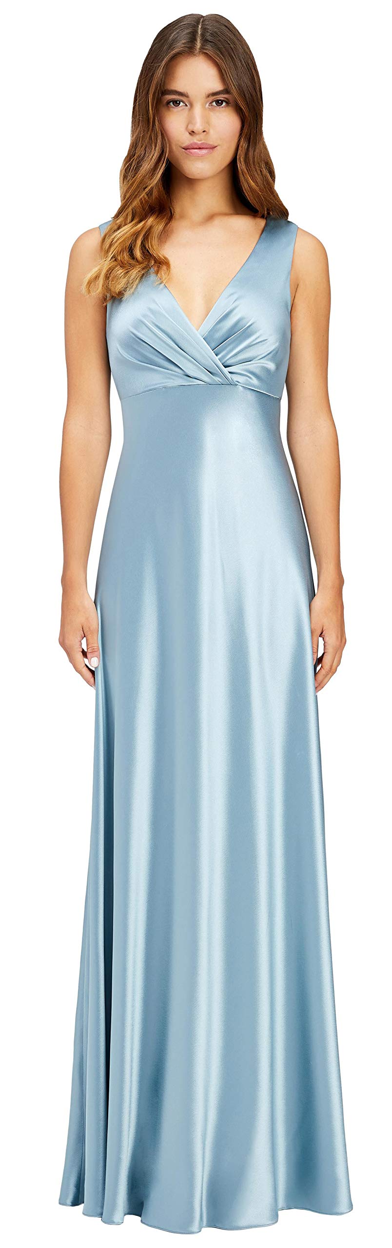 Jill Jill Stuart Bow-Back Satin Gown Glacier Size 6