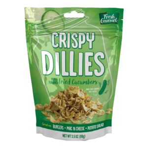 fresh gourmet crispy dillies, pickle flavored, 3.5 oz (pack of 1)