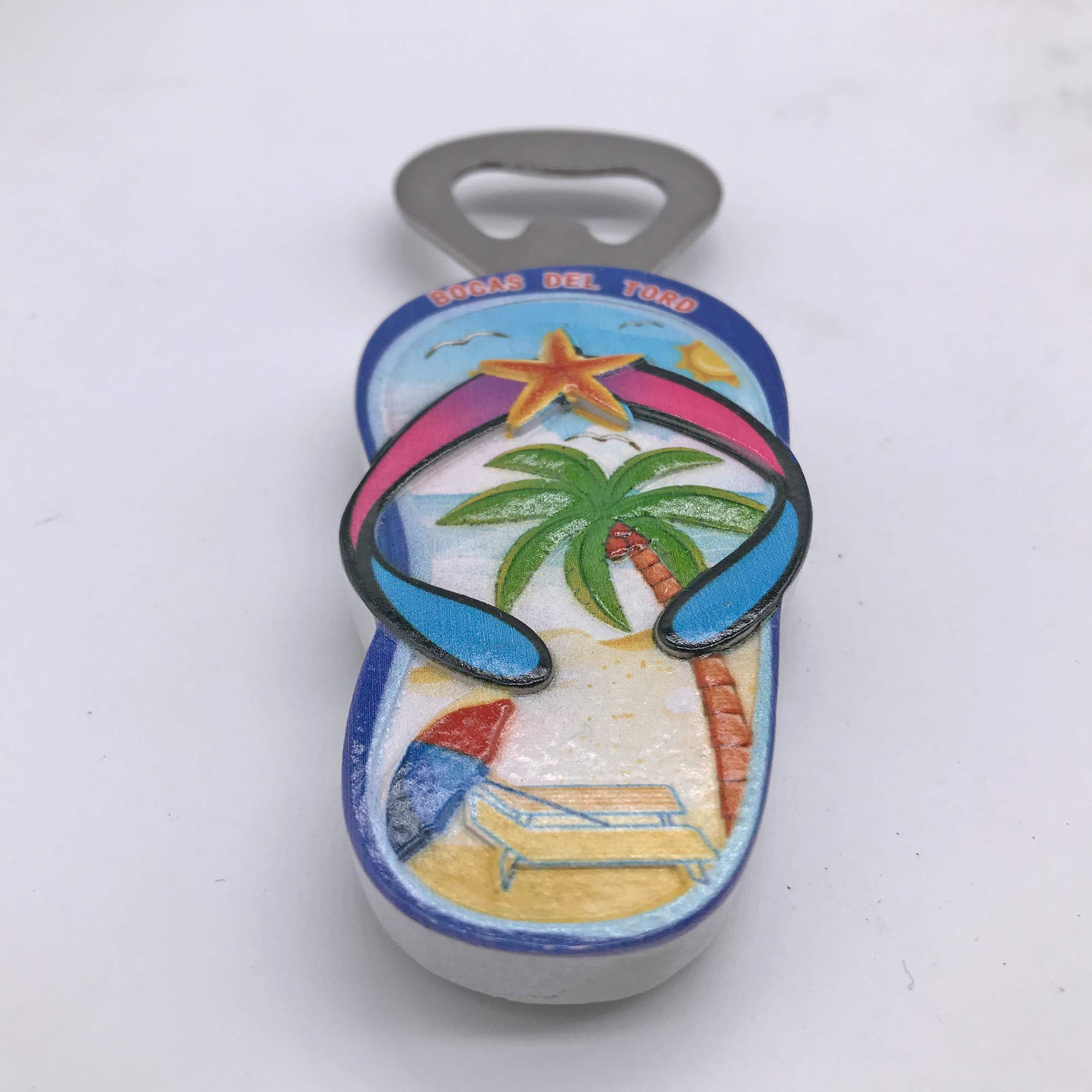 3D Bocas del Toro Panama Refrigerator Magnet Tourist Souvenirs Bottle Opener Handmade Resin Craft Magnetic Stickers Home Kitchen Decoration Travel Gift