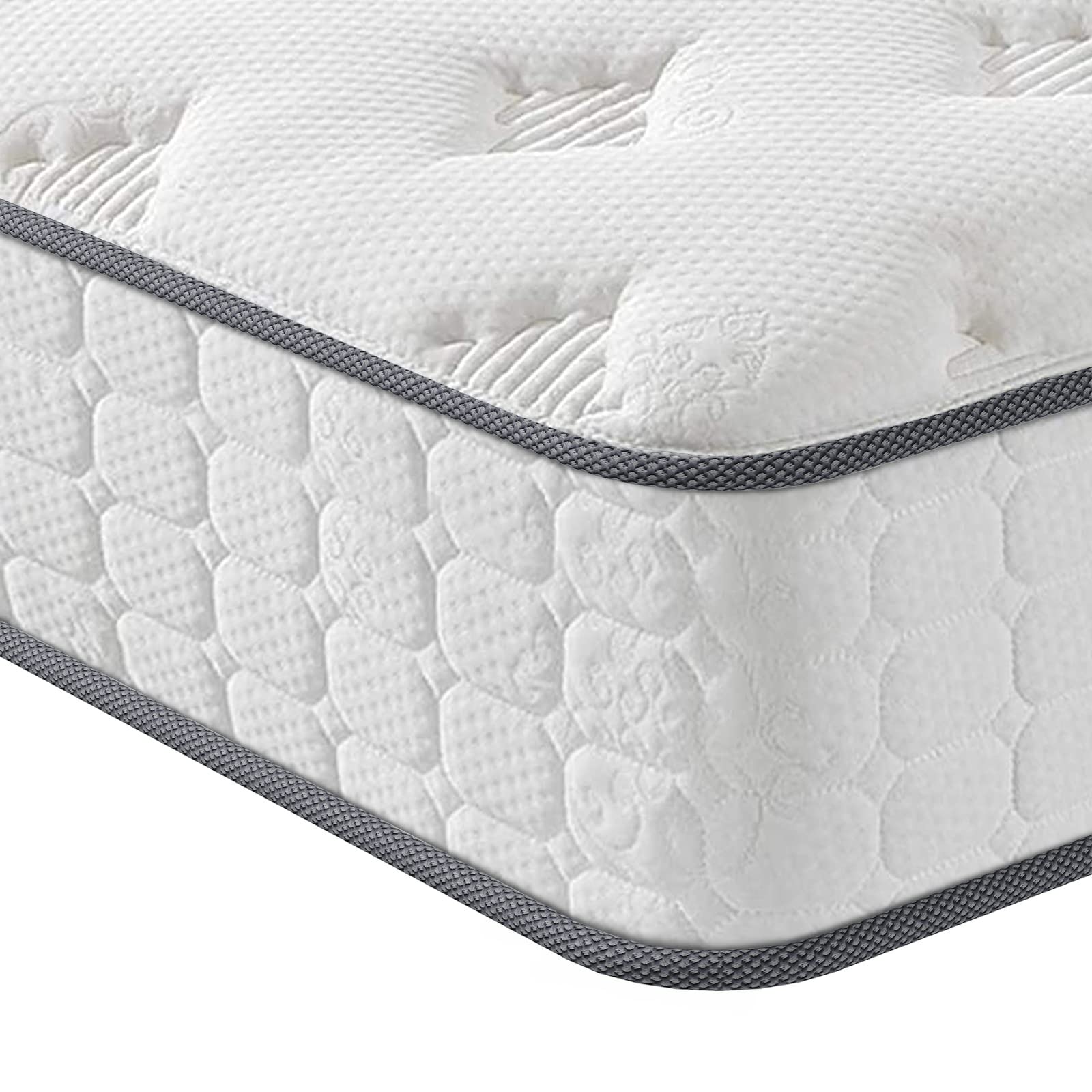 Vesgantti Full Size Mattress, 10 Inch Innerspring Multilayer Hybrid Full Mattress, Ergonomic Design with Breathable Foam and Pocket Spring Mattress Full Size, Tight Top Series Medium Firm Feel