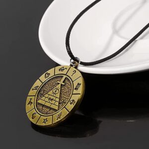 OfficialOtaku Bill Cypher Gravity Wheel Pendant Necklace - Metal (0.7g)