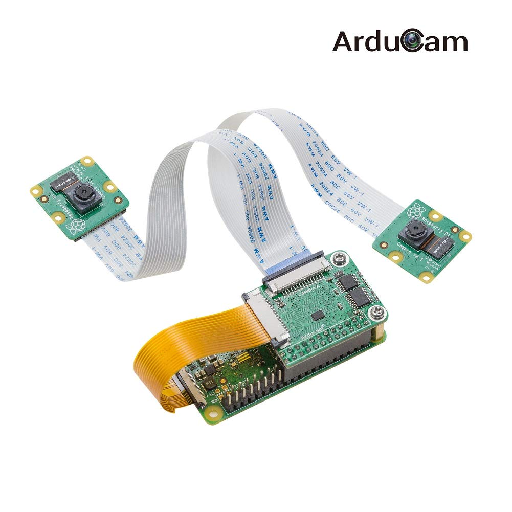 Arducam Multi Camera Adapter for RaspberryPi Camera Module 3, Doubleplexer Stereo Module V2 for Raspberry Pi Zero, Pi 3/3 b+, 4b, 5