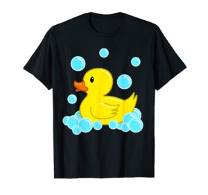 cute yellow duck | duckie bath toys | rubber ducky t-shirt