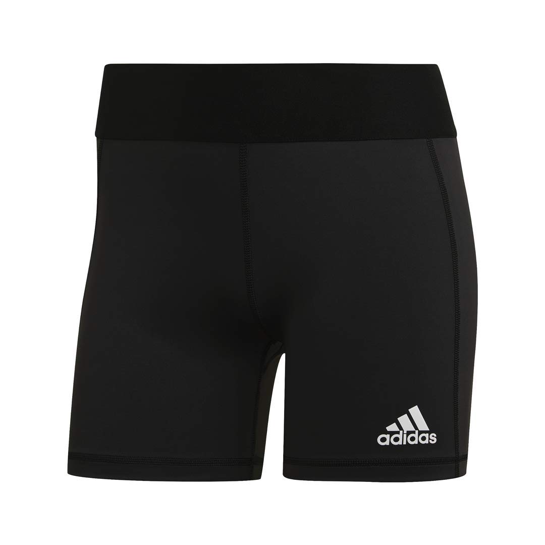 adidas Women's Alphaskin Volleyball 4-Inch Short Tights Black/White XS4