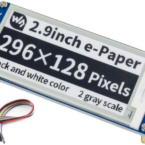 2.9inch E-Ink Display Module 296x128 Pixel White,Black Two-Color 3.3V/5V E-Paper Screen LCD Support Partial Refresh SPI Interface for Raspberry/Jetson Nano/Ard/Nucleo