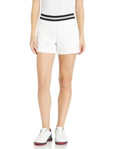 puma golf 2020 women's elastic short, bright white, x large