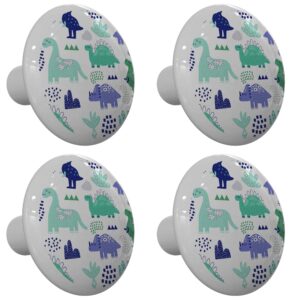 gotham decor set of 4 whimsical dinosaurs drawer knobs