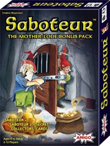 amigo games saboteur the mother lode bonus pack strategy card game – includes saboteur, saboteur 2 & secret collectors’ card – perfect for family game nights for kids & adults age 8 & older