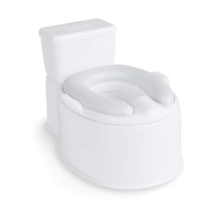 Regalo 2-in-1 Potty Training and Transition Potty With Flushing Sound, Removable Seat, Bonus Kit, Oversized Foam Soft Seat, and Wipe Storage, White