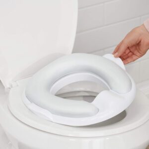 Regalo 2-in-1 Potty Training and Transition Potty With Flushing Sound, Removable Seat, Bonus Kit, Oversized Foam Soft Seat, and Wipe Storage, White