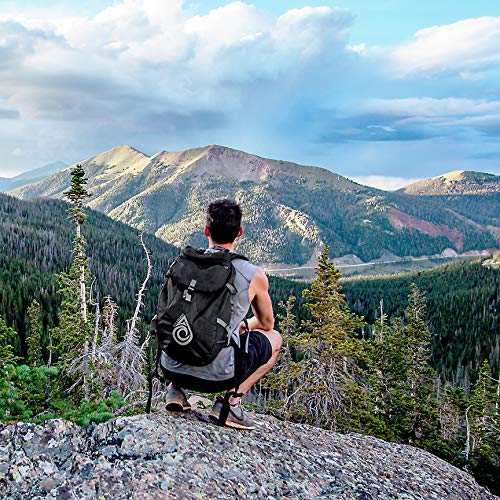 AquaQuest Spindrift Waterproof Backpack 30 L - Black + Red