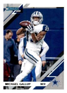 2019 donruss #80 michael gallup dallas cowboys football card