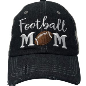 Cocomo Soul Womens Football Mom Hat | Football Mom Hat Cap 502 Dark Grey