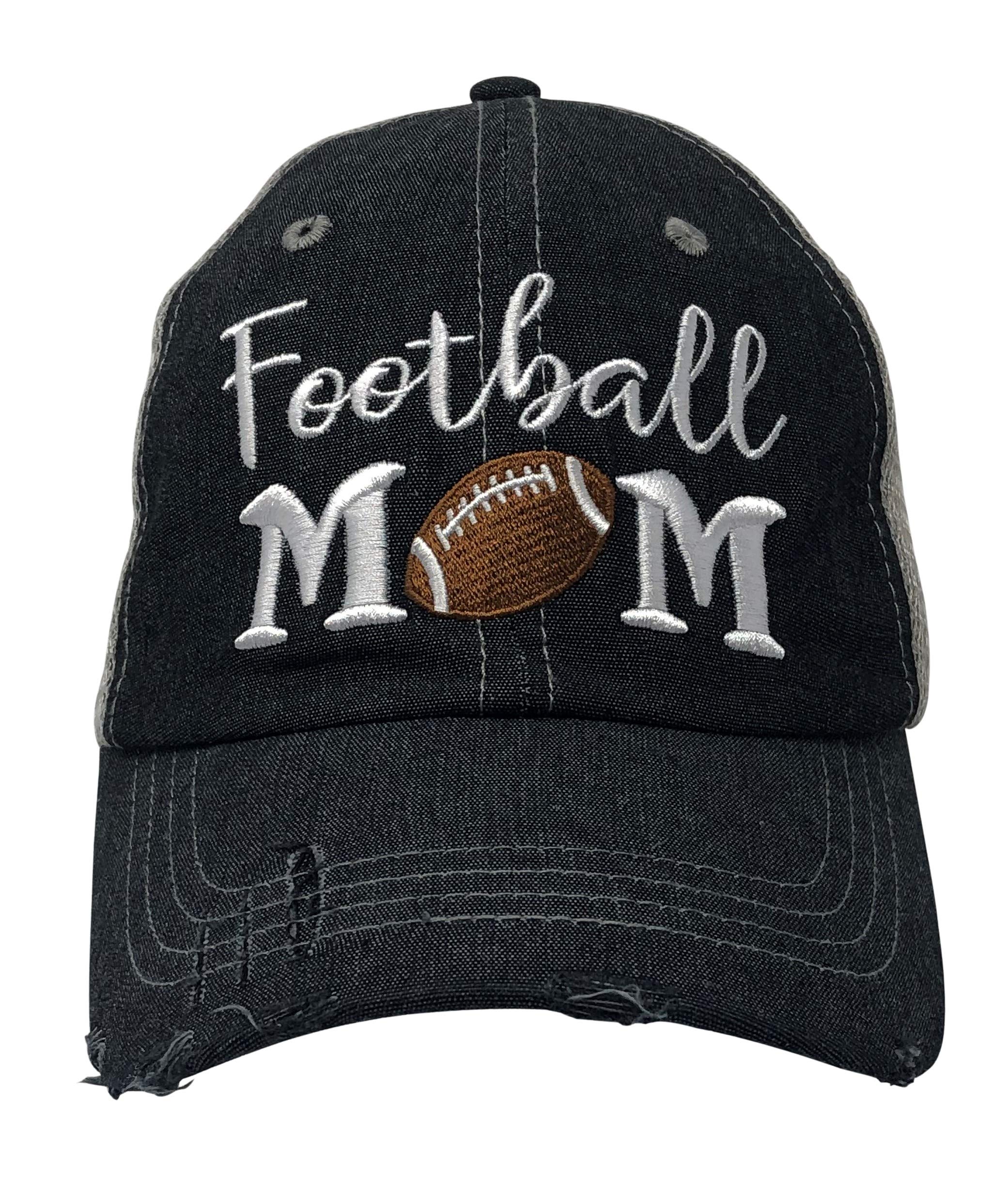 Cocomo Soul Womens Football Mom Hat | Football Mom Hat Cap 502 Dark Grey