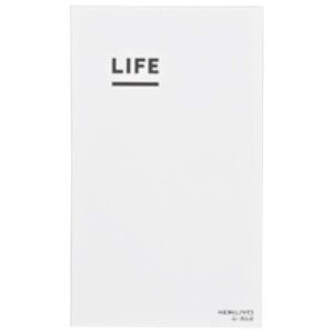 kokuyo jibun_techo life log notebook, a5 slim (8.3" x 4.9"), 40 sheets, mio paper, japan import (ni-jcl3)