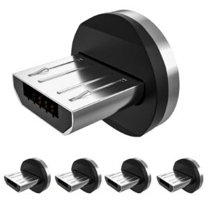 terasako magnetic connector tips head for micro usb android devices (5 pack)