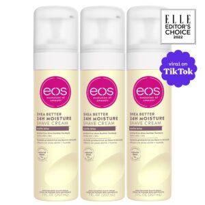 eos Shea Better Shaving Cream for Women - Vanilla Bliss, Shave Cream, Skin Care and Lotion with Shea Butter and Aloe, 24 Hour Hydration, 7 fl oz, Pack of 5