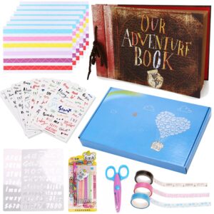 vienrose our adventure book up scrapbook photo album diy memory scrap book hard cover with luxury kit for men boyfriend